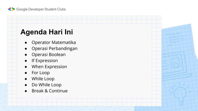 3 Introduction Control Flow And Loop In Kotlinpptx
