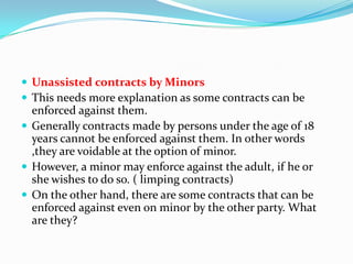 introduction to contract law termination of offer etc | PPTX