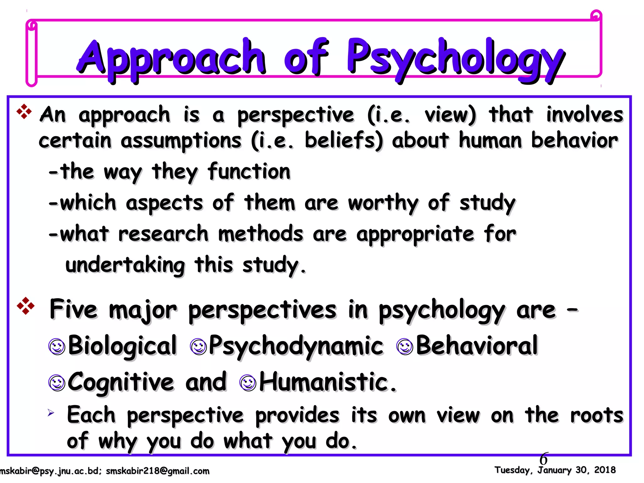 Introduction to Psychology | PPT