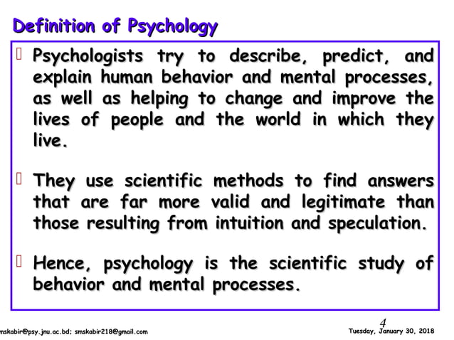 Introduction to Psychology | PPT