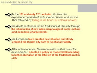 intro to islamic city | PPT