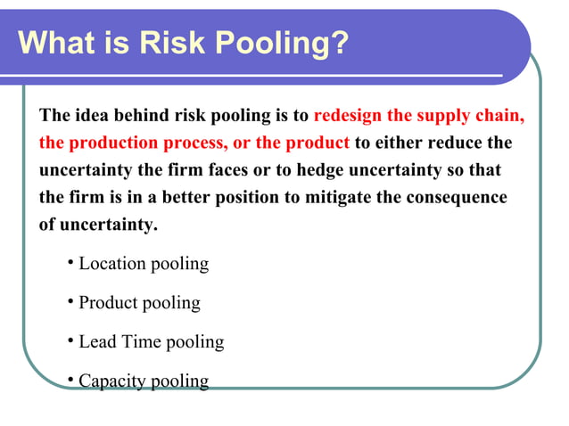 3 Inventory Management And Risk Pooling | PPT | Logistics | Business