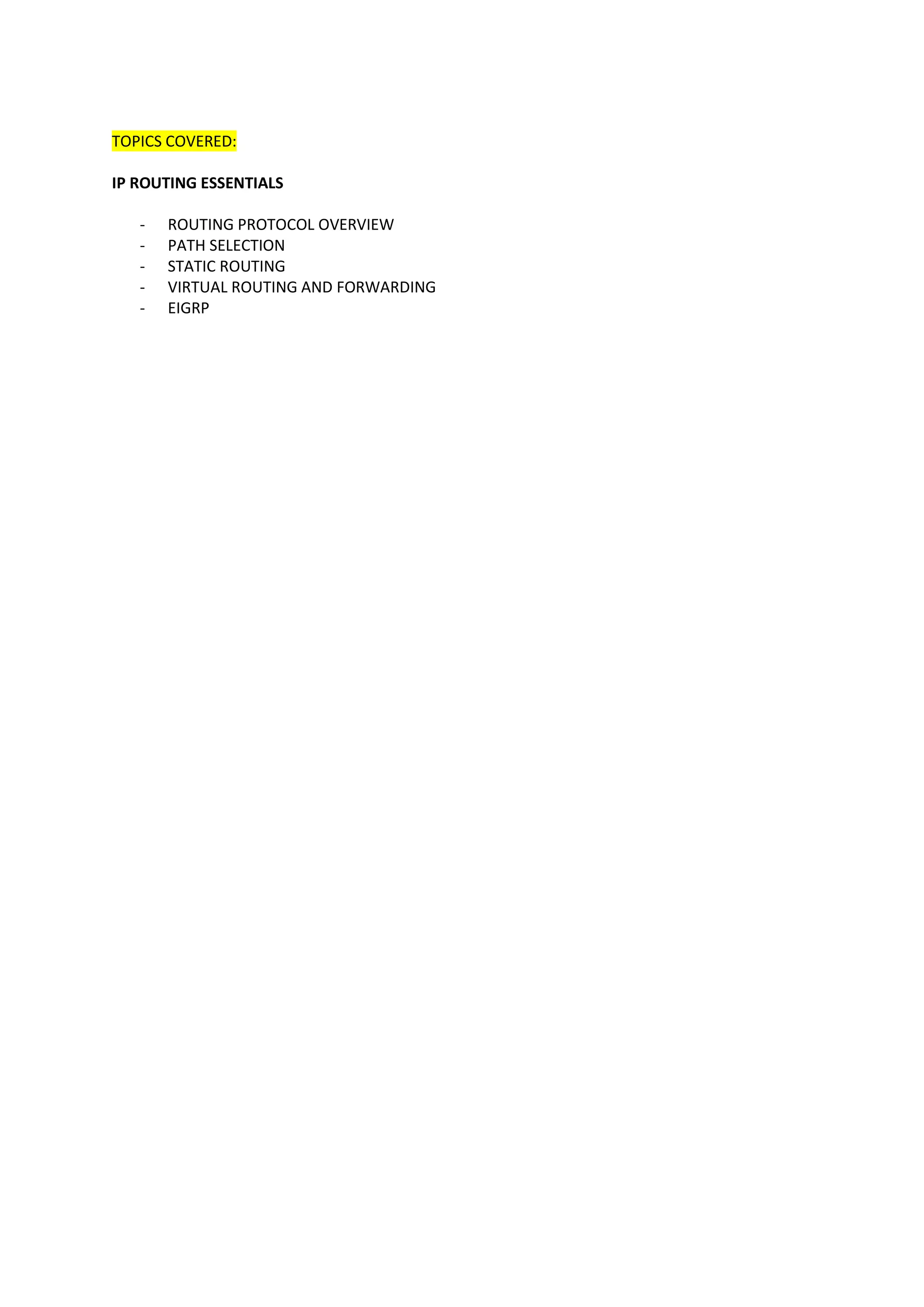 3 Ip Routing Eigrp Pdf Computer Networking Computing