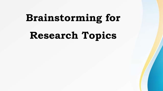 Inquiry, investigation and immersion Lesson 1 Brainstorming.pptx | Science