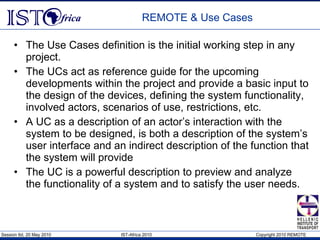 3. Use cases and scenarios for remote support of the elderly to live ...