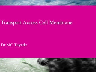 Transport across cell membrane PPT for medical students | PPT