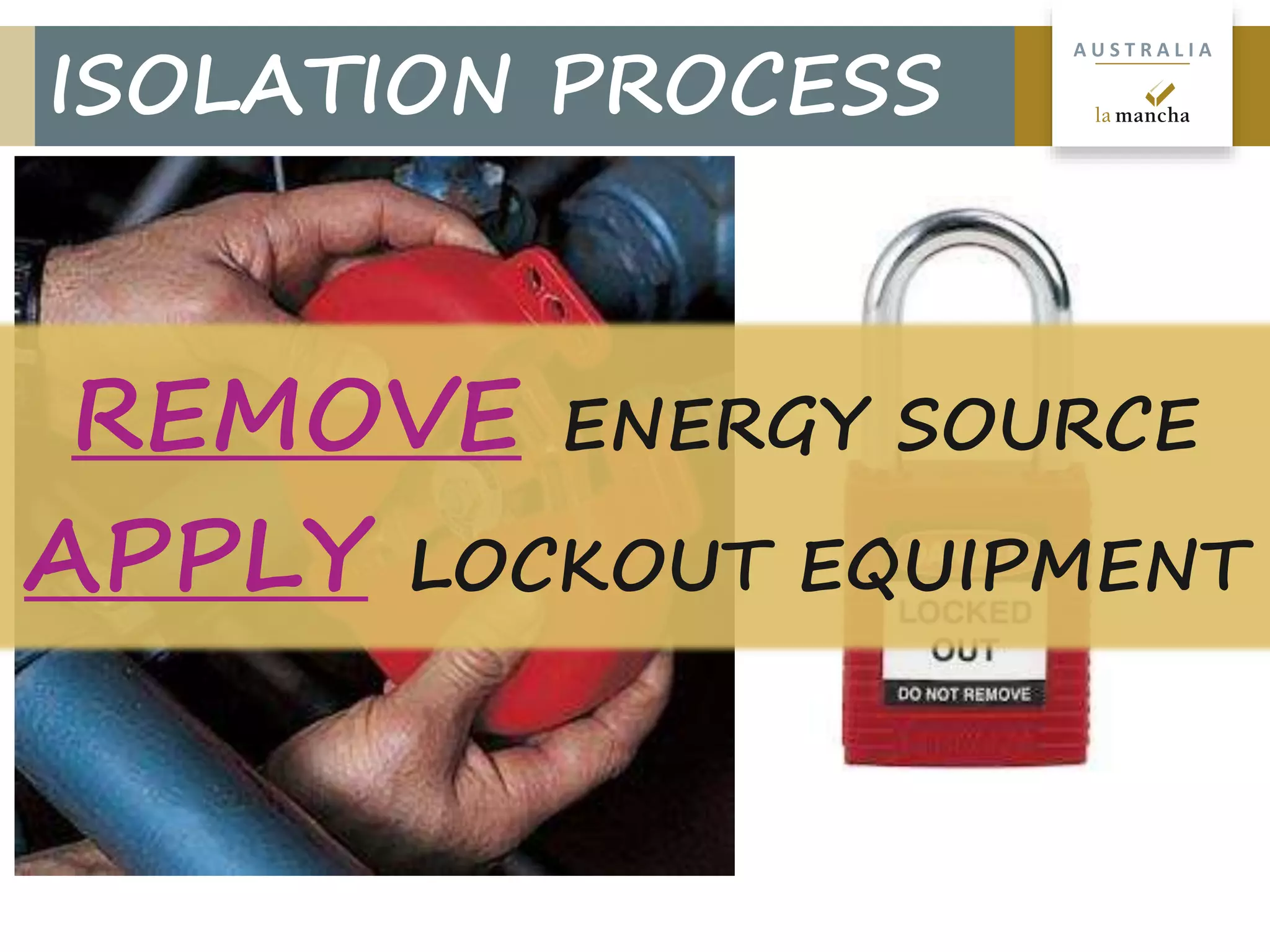 Hazardous energy isolation | PPTX
