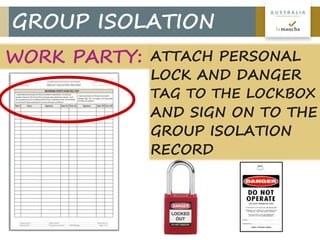 Hazardous energy isolation | PPTX