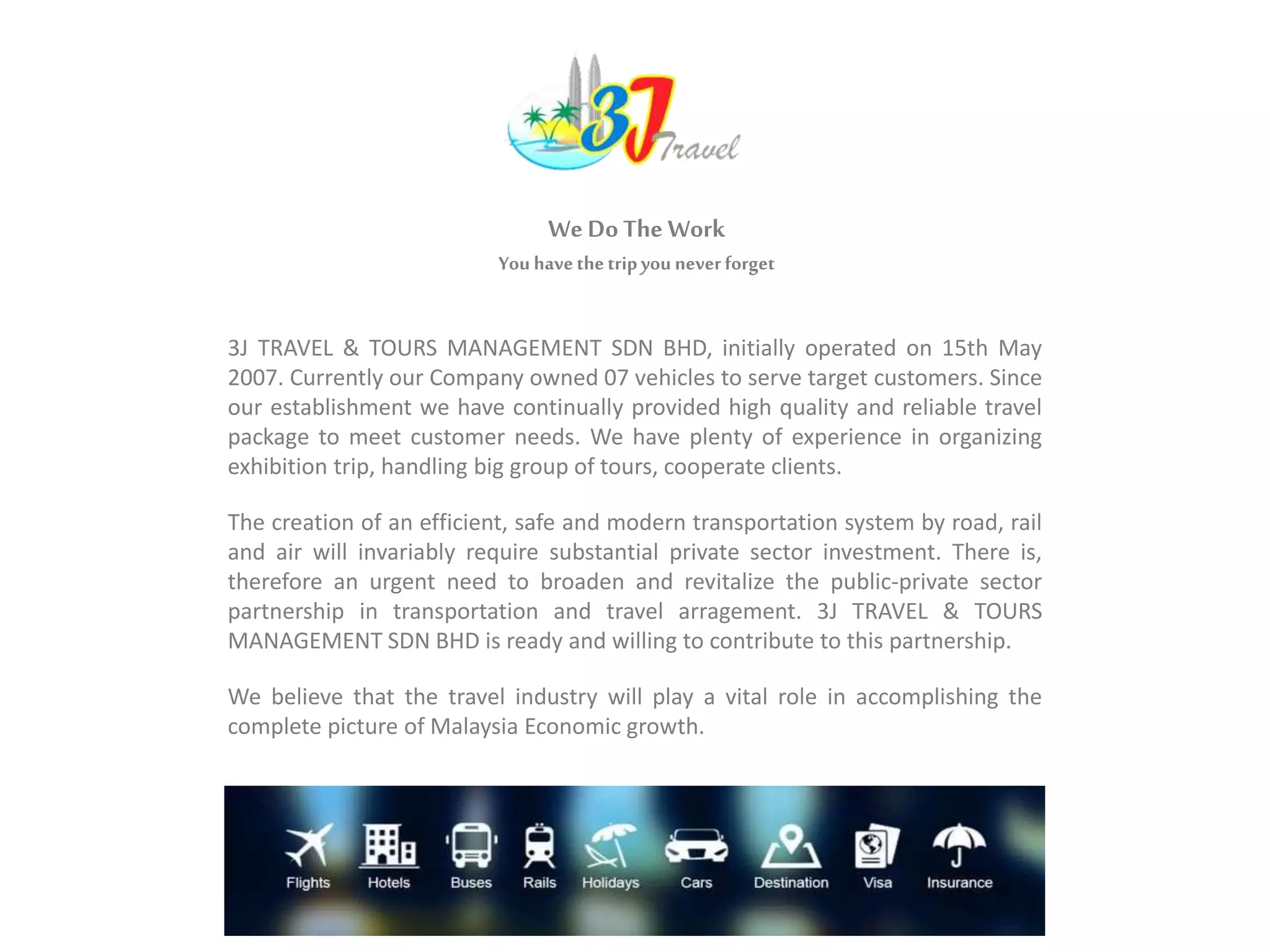 3J TRAVEL & TOURS COMPANY PROFILE | PPSX