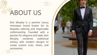 "Redefining Men’s Fashion: Custom Suits Tailored in Dallas" | PPT