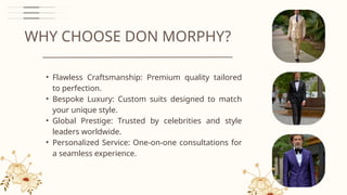 "Redefining Men’s Fashion: Custom Suits Tailored in Dallas" | PPT