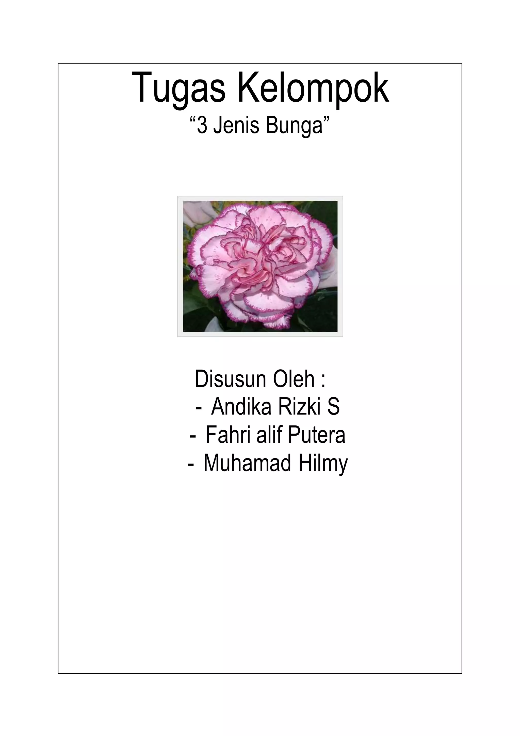 3 jenis bunga | PDF
