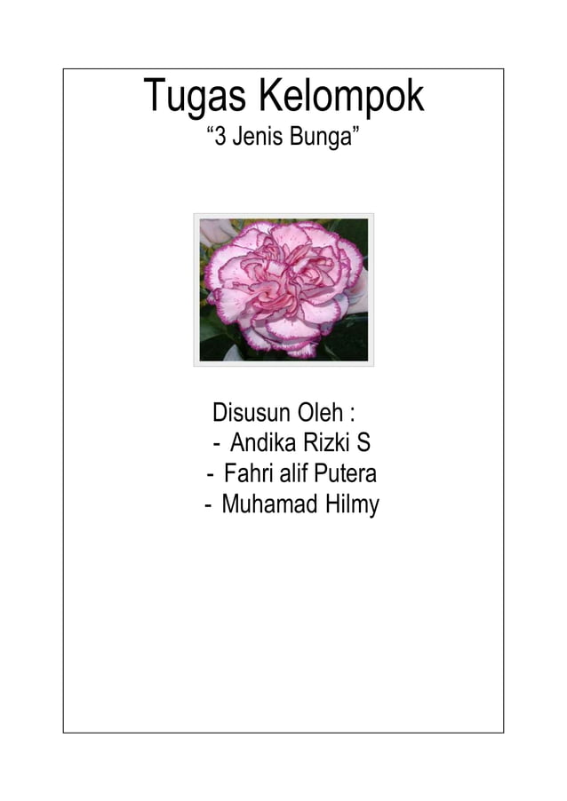 3 jenis bunga | PDF