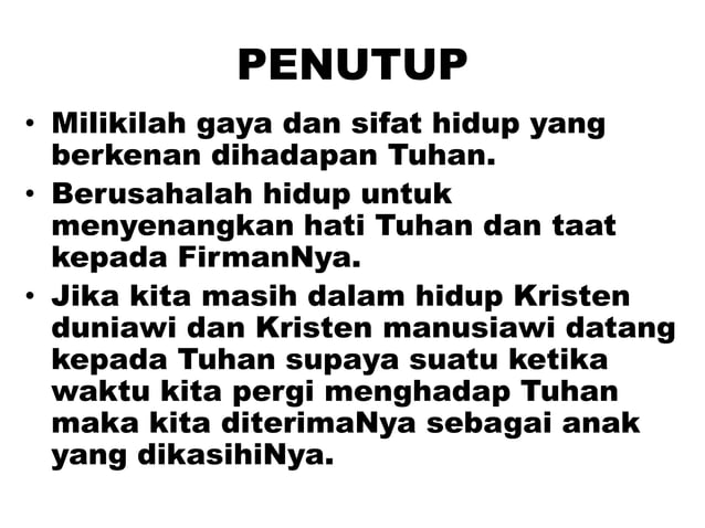 3 jenis orang kristen. | PPT