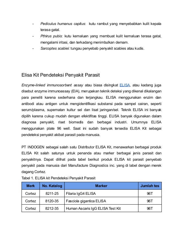 3 Jenis Parasit Yang Menyebabkan Penyakit pada Manusia