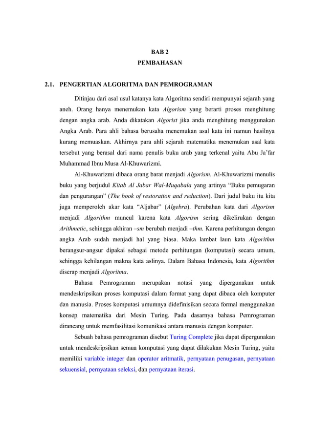 Algoritma dan-pemrograman | DOC