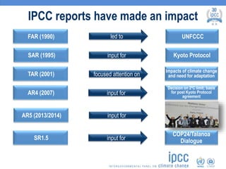 The IPCC role, history and activities | PPTX