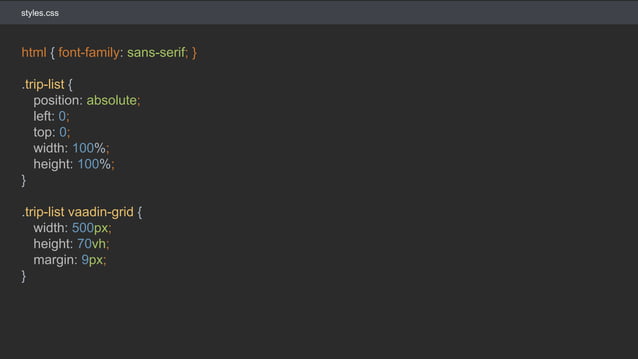 Vaadin Flow framework in a nutshell | PPT