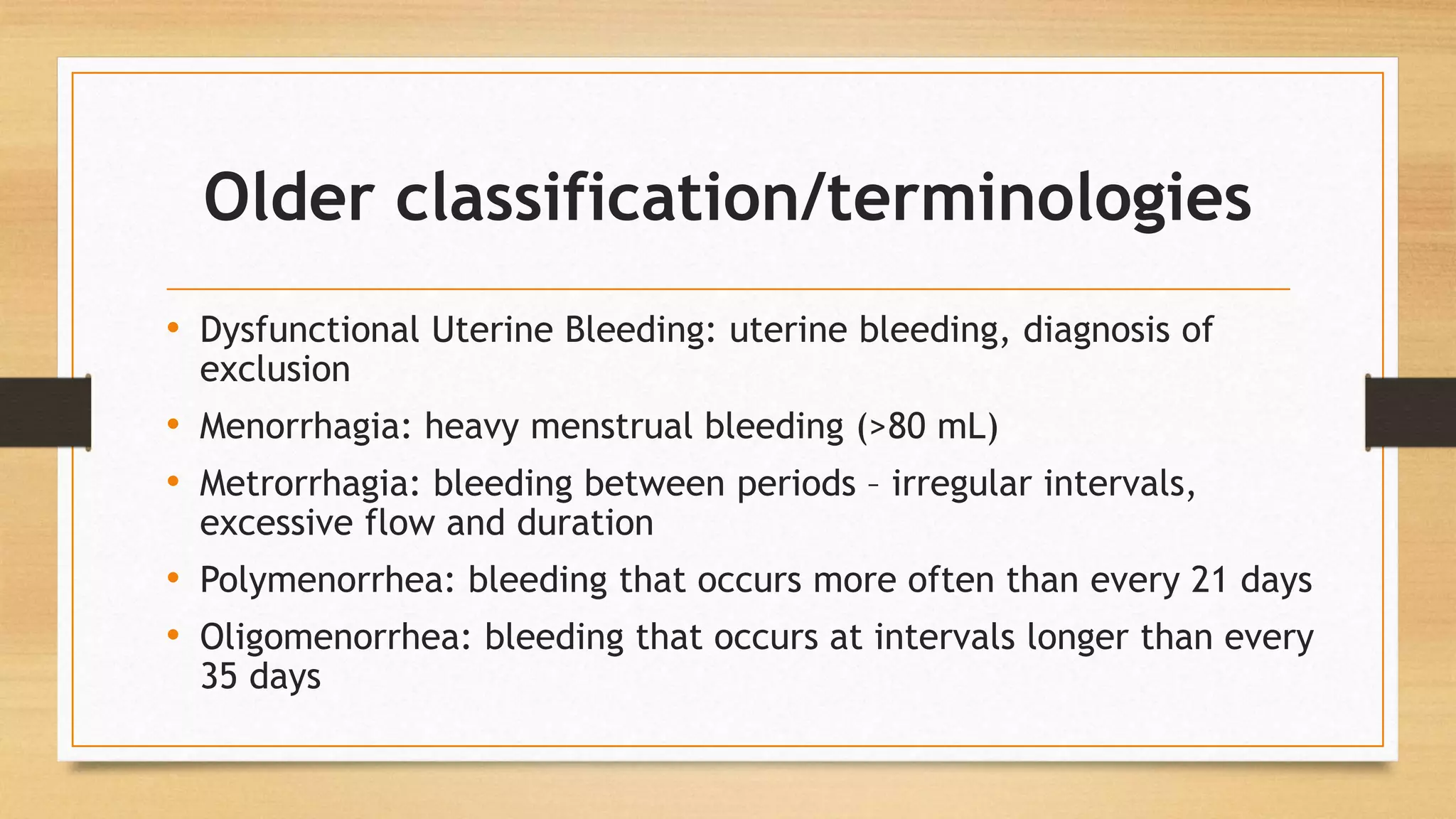Abnormal Uterine Bleeding by Dr Kemi Dele | PPTX
