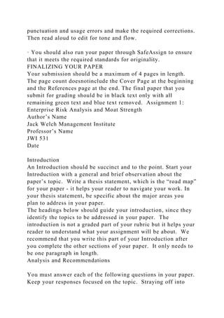 3JWI 531 Finance II Assignment 1TemplateHOW TO USE THIS TEMP.docx