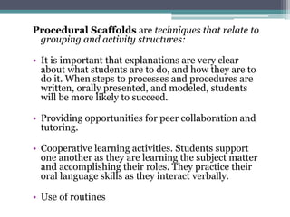 Tesol 2014 Presentation: Scaffolding for Success | PDF