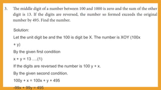 3k. Pedagogy of Mathematics (Part II) - Algebra (Ex 3.11) | PPT