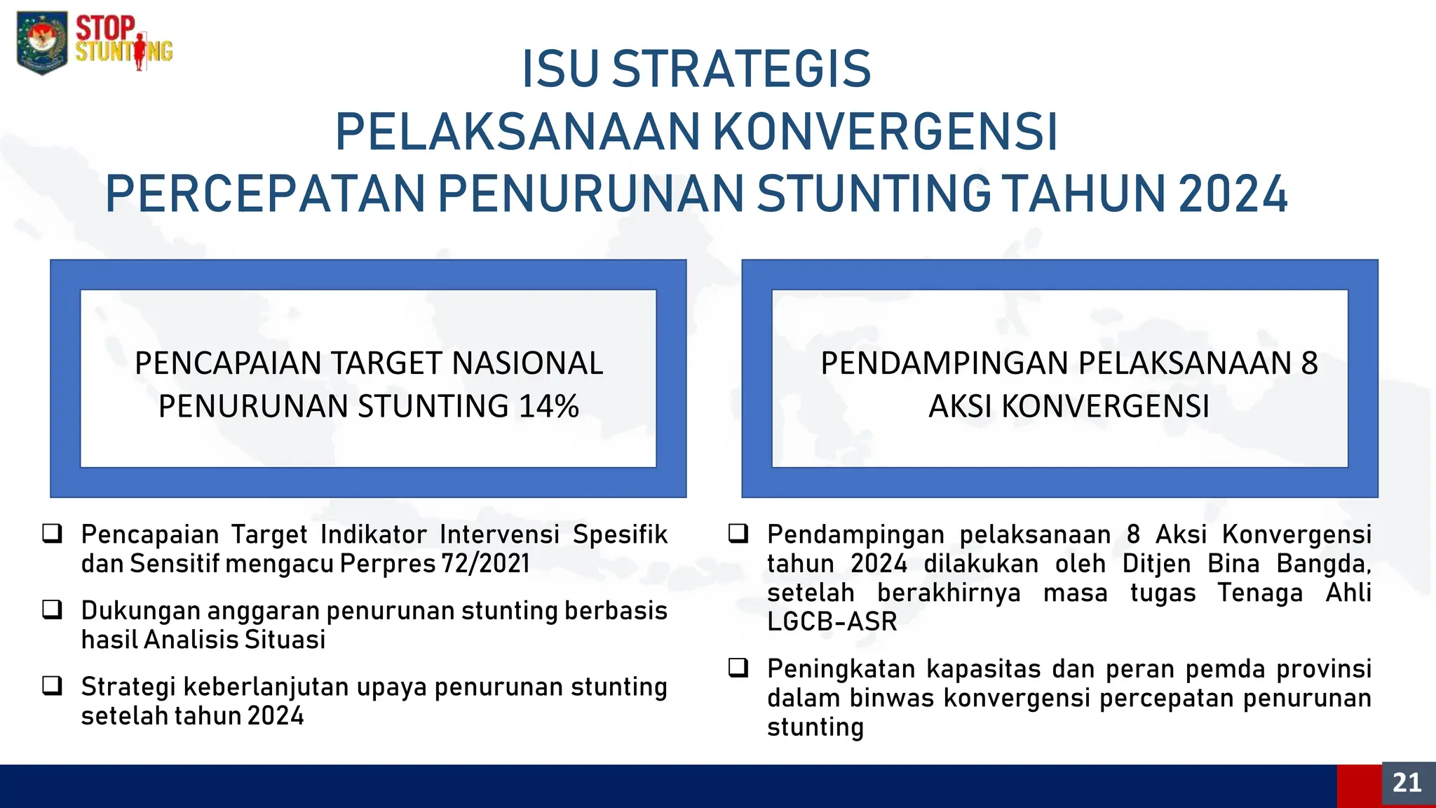 KEMENDAGRI terkait konvergensi penurunan stunting | PPTX
