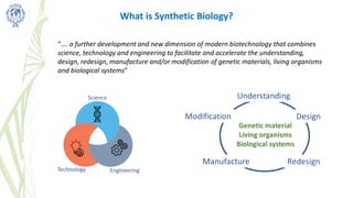 Synthetic Biology and Biological Diversity. Presentation by Felix ...