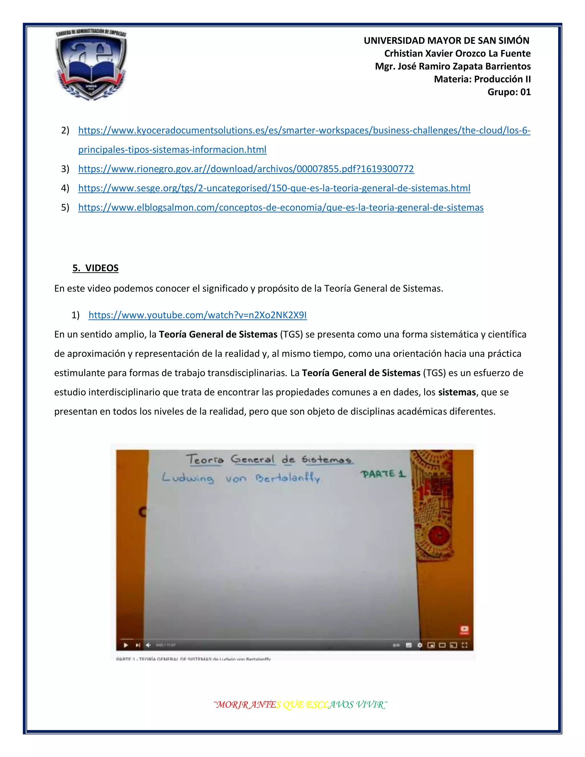 Teoría General De Sistemas Ludwin Von Bertalanff | PDF