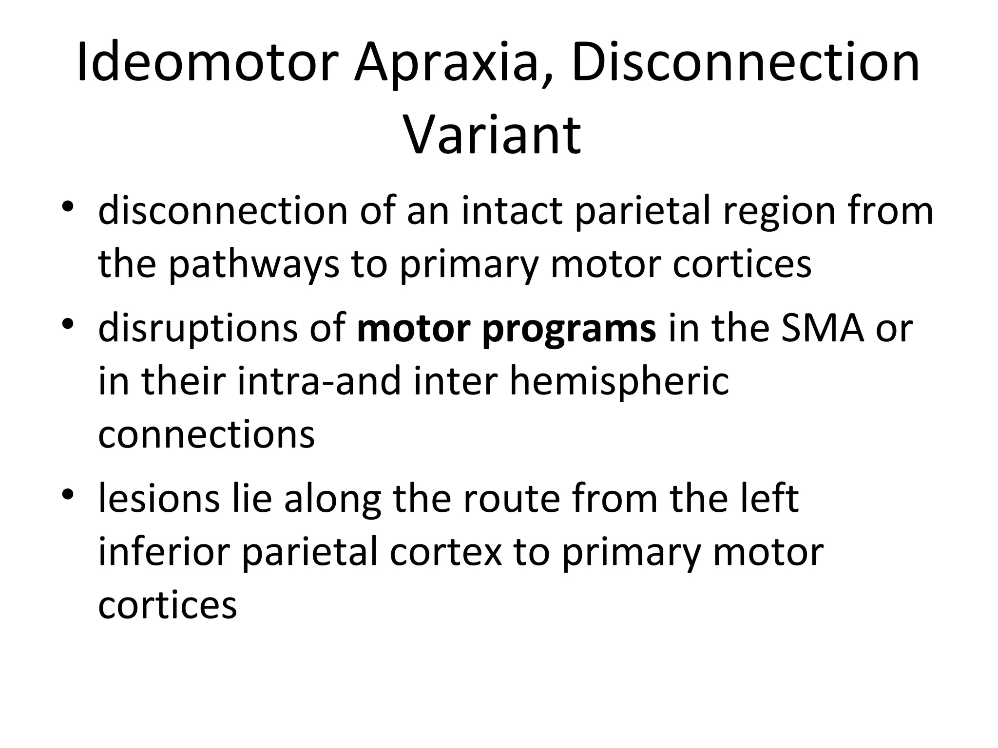 Apraxia | PPT