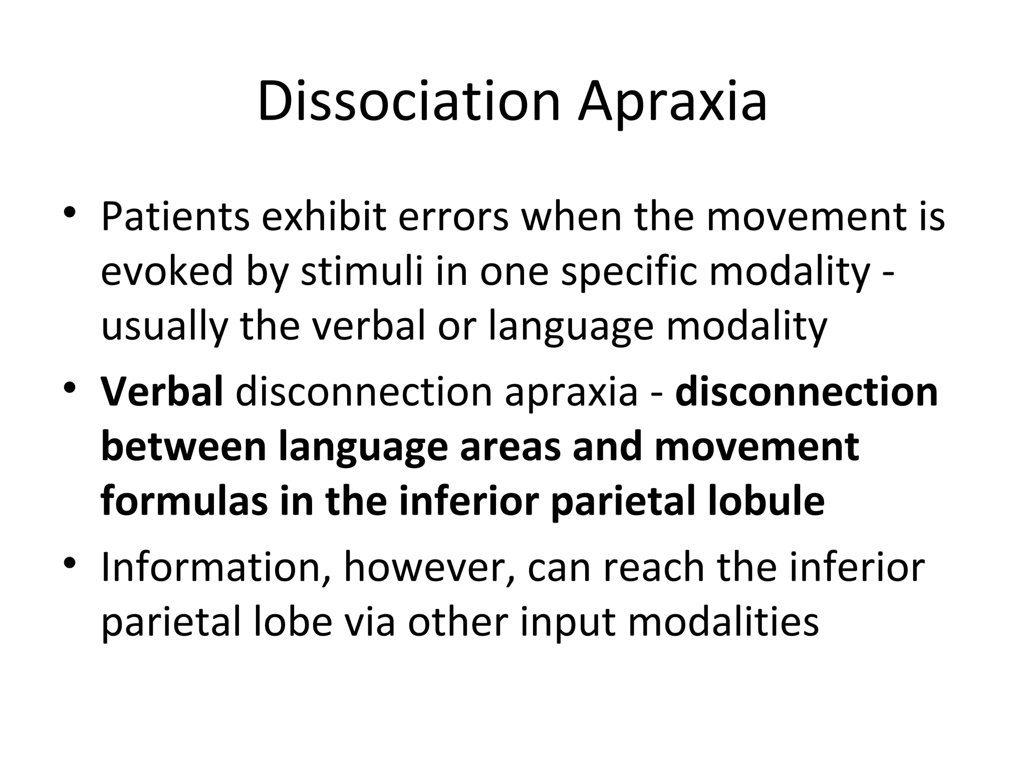 Apraxia | PPT