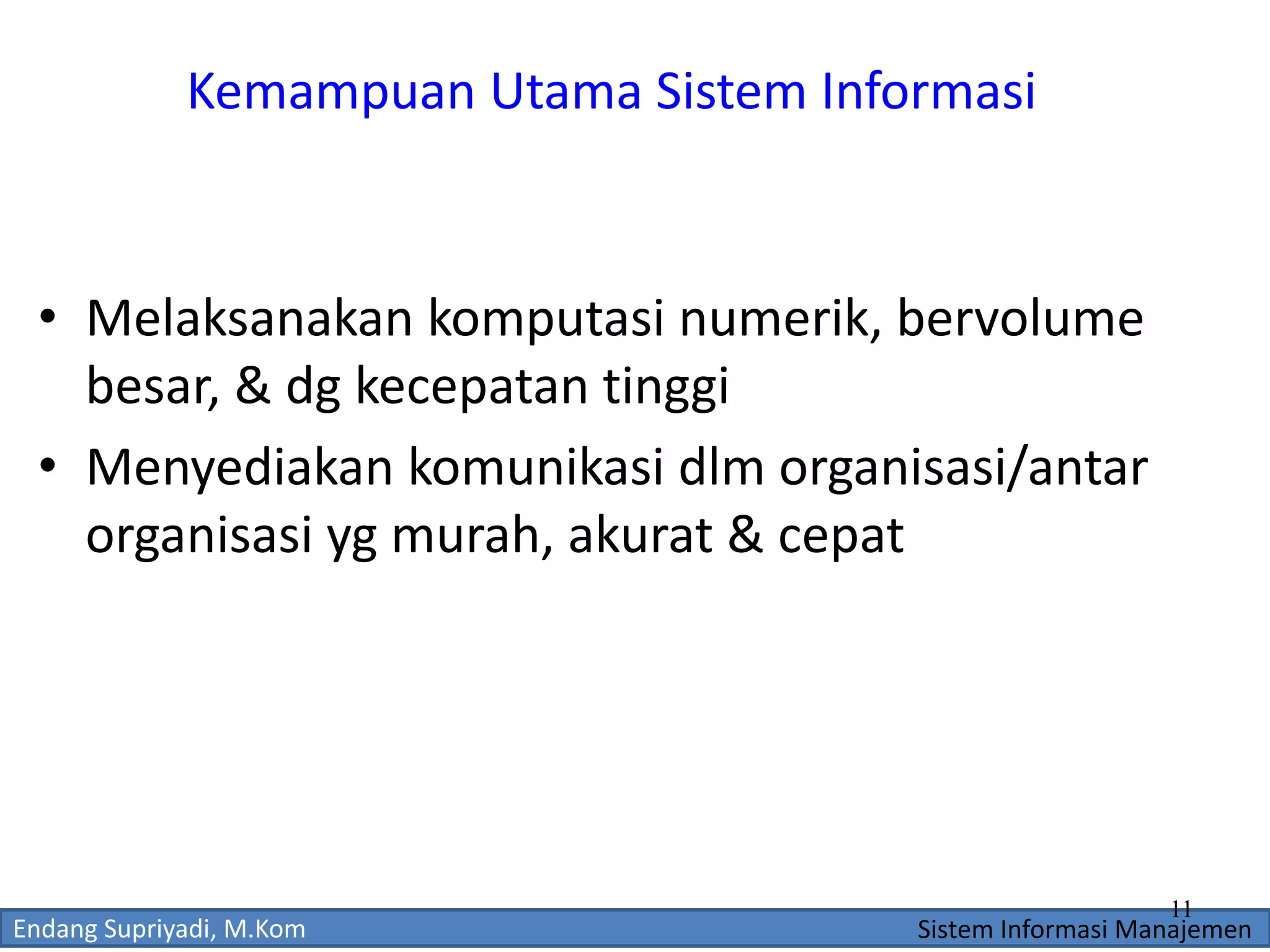 3 konsep dasar sistem informasi | PPTX