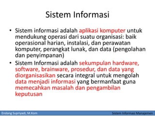3 konsep dasar sistem informasi | PPTX