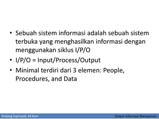 3 konsep dasar sistem informasi | PPTX