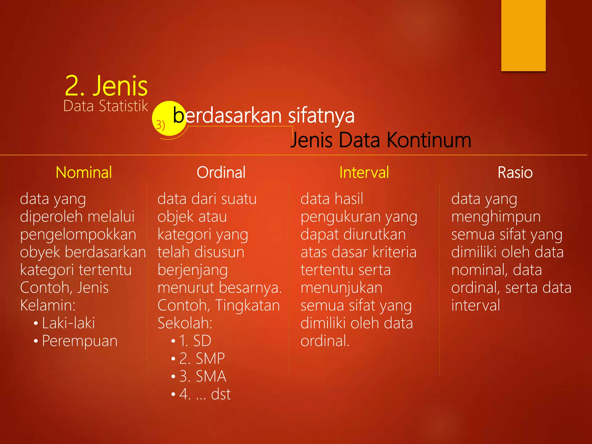3 konsep data statistik c | PPTX