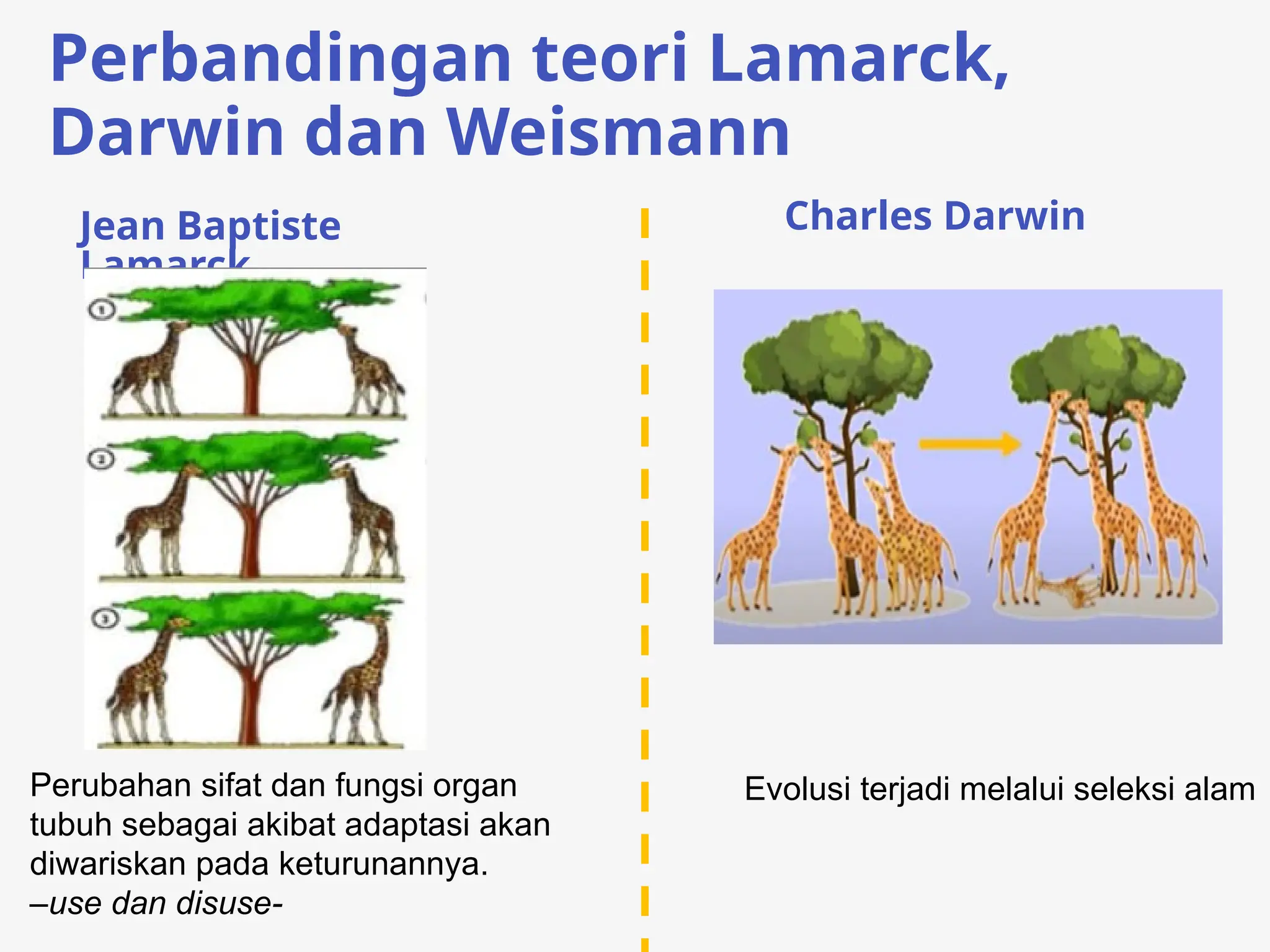 konsep evolusi dari beberapa ilmuwan yang terkenal | PPTX