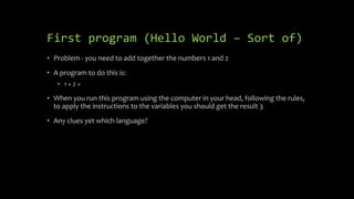 Learn to code in 15 minutes | PPT