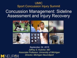 Concussion Management: Sideline Assessment and Injury Recovery by ...