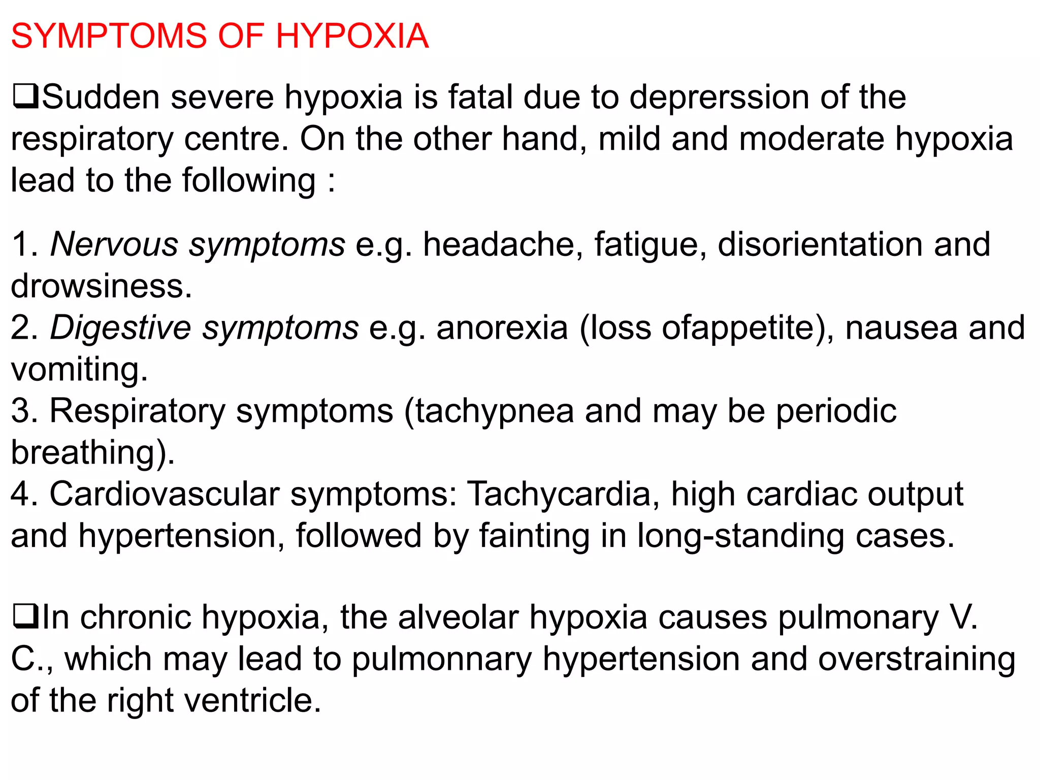 Hypoxia acclimatization cyanosis | PPT