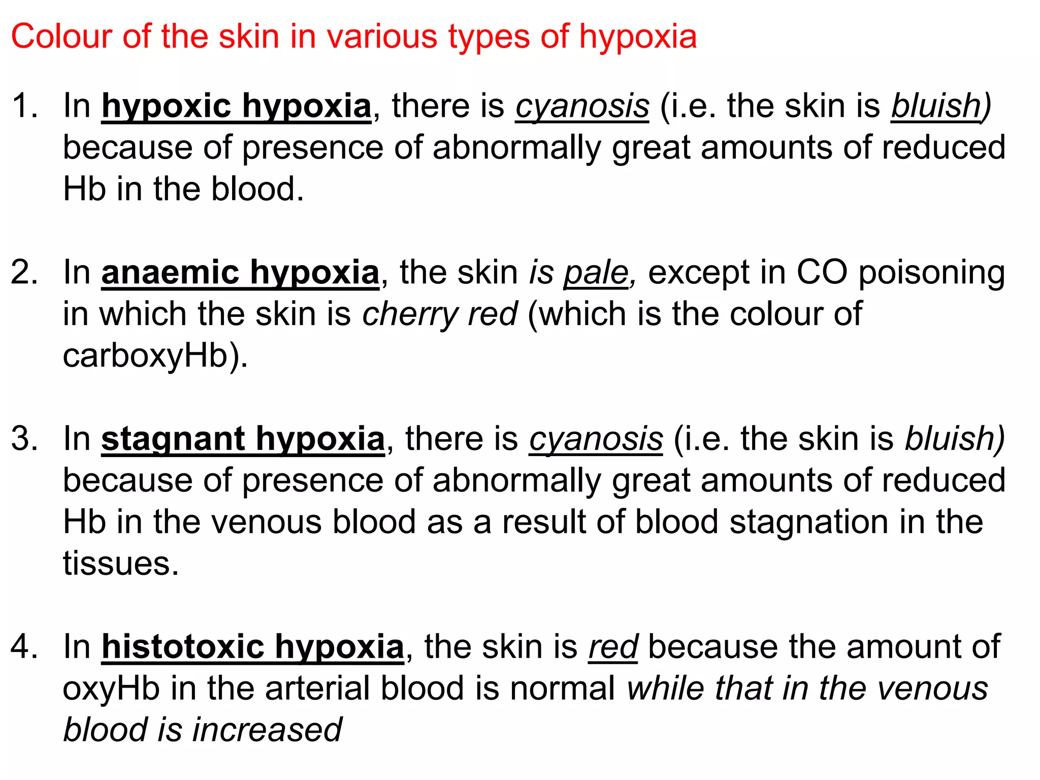 Hypoxia acclimatization cyanosis | PPT