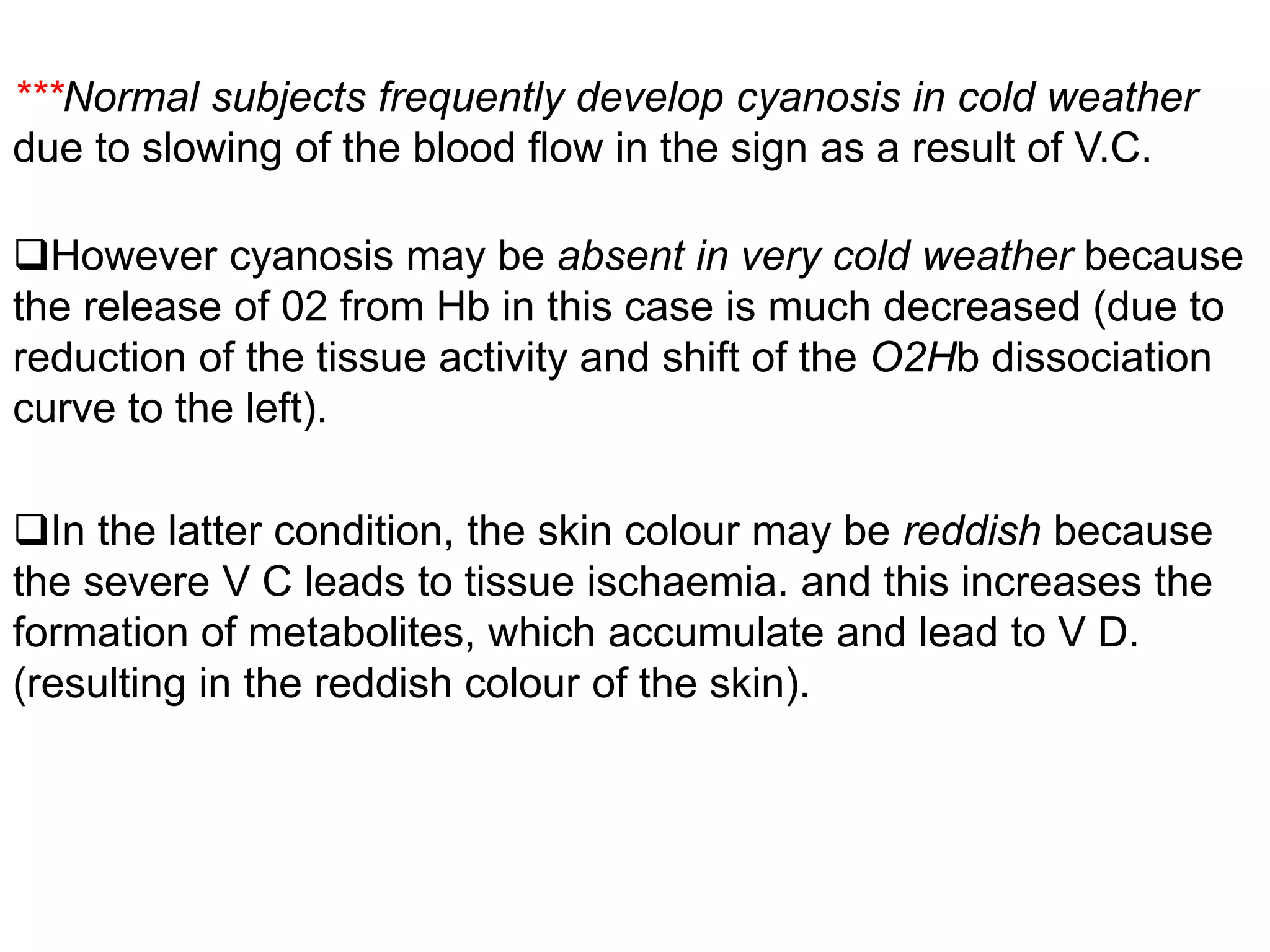 Hypoxia acclimatization cyanosis | PPT