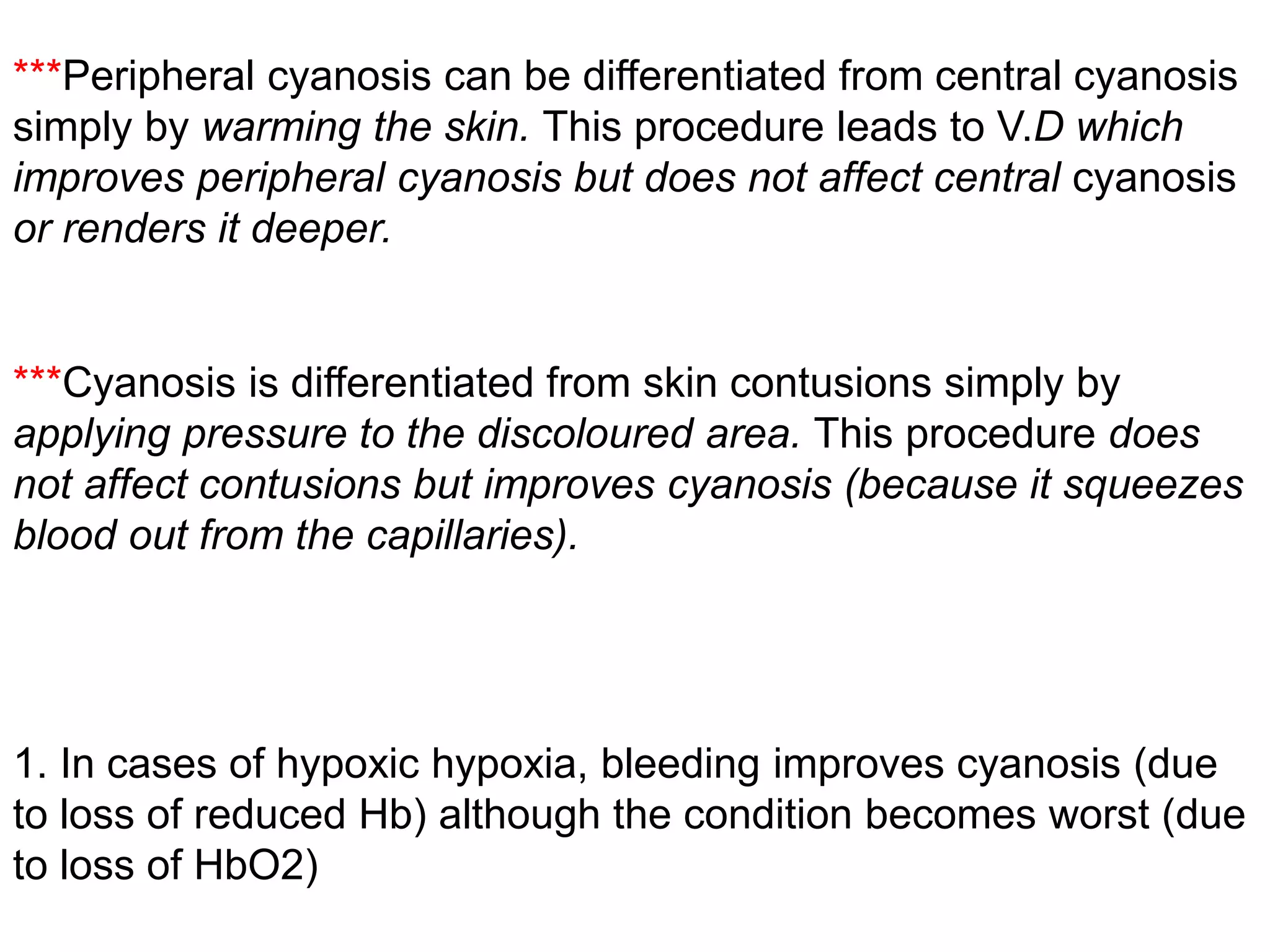 Hypoxia acclimatization cyanosis | PPT