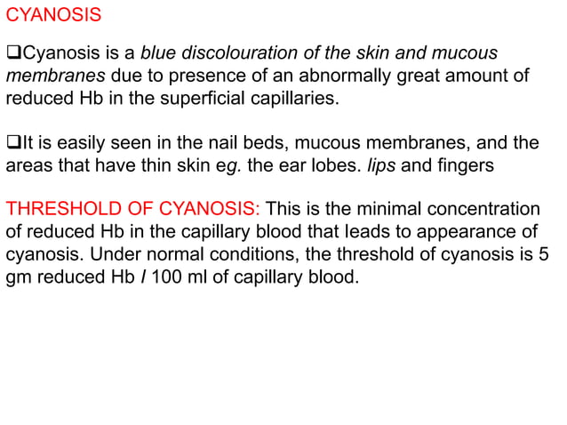 Hypoxia acclimatization cyanosis | PPT