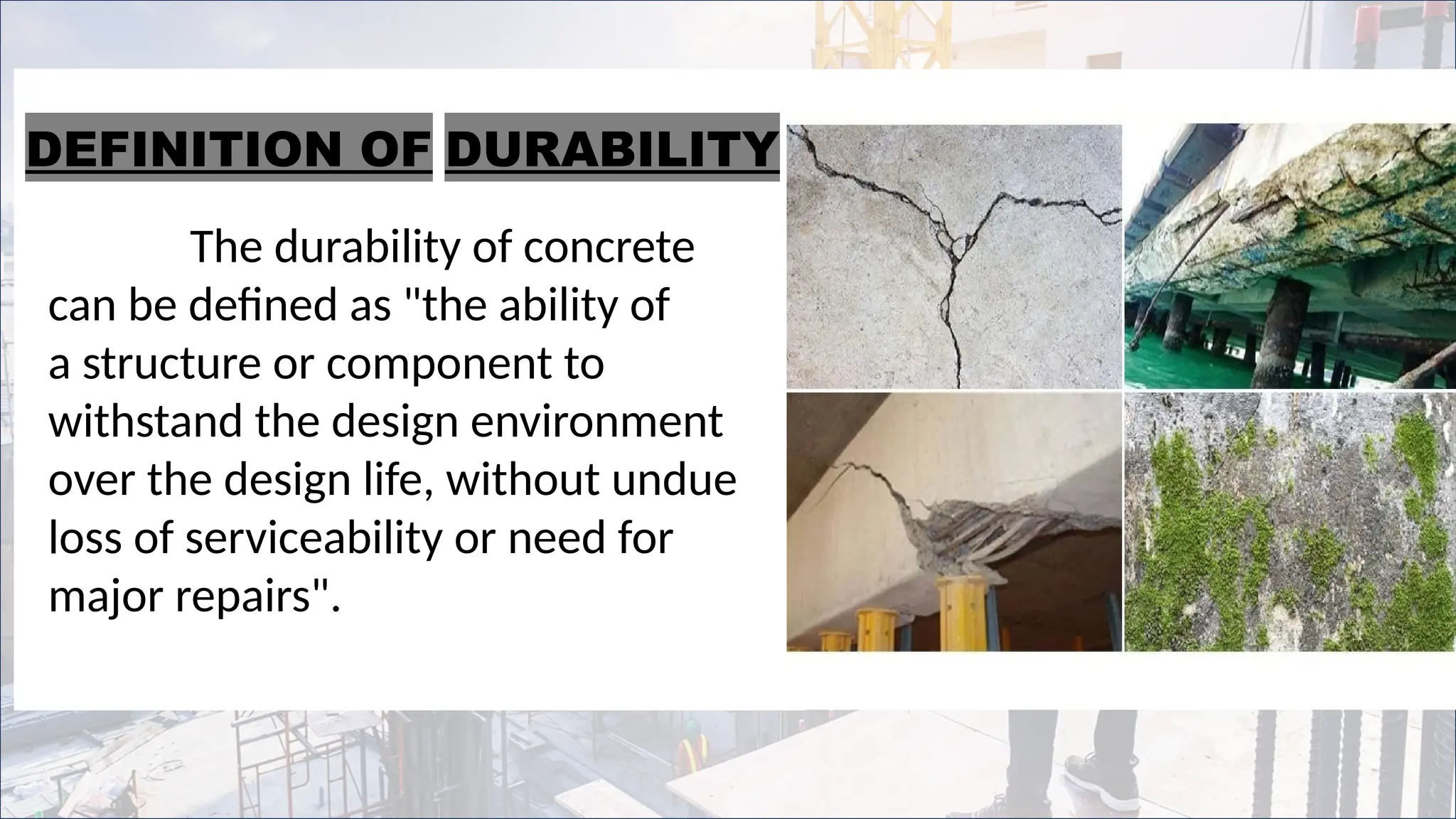 concrete_durability_ for civil engineering | PPTX