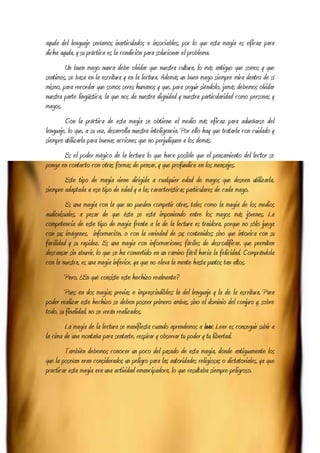La Magia de Leer | DOCX