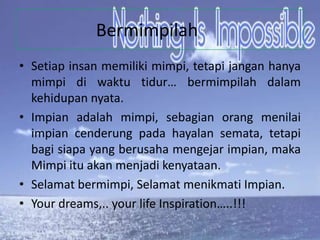 3 langkah mengejar impian | PPTX