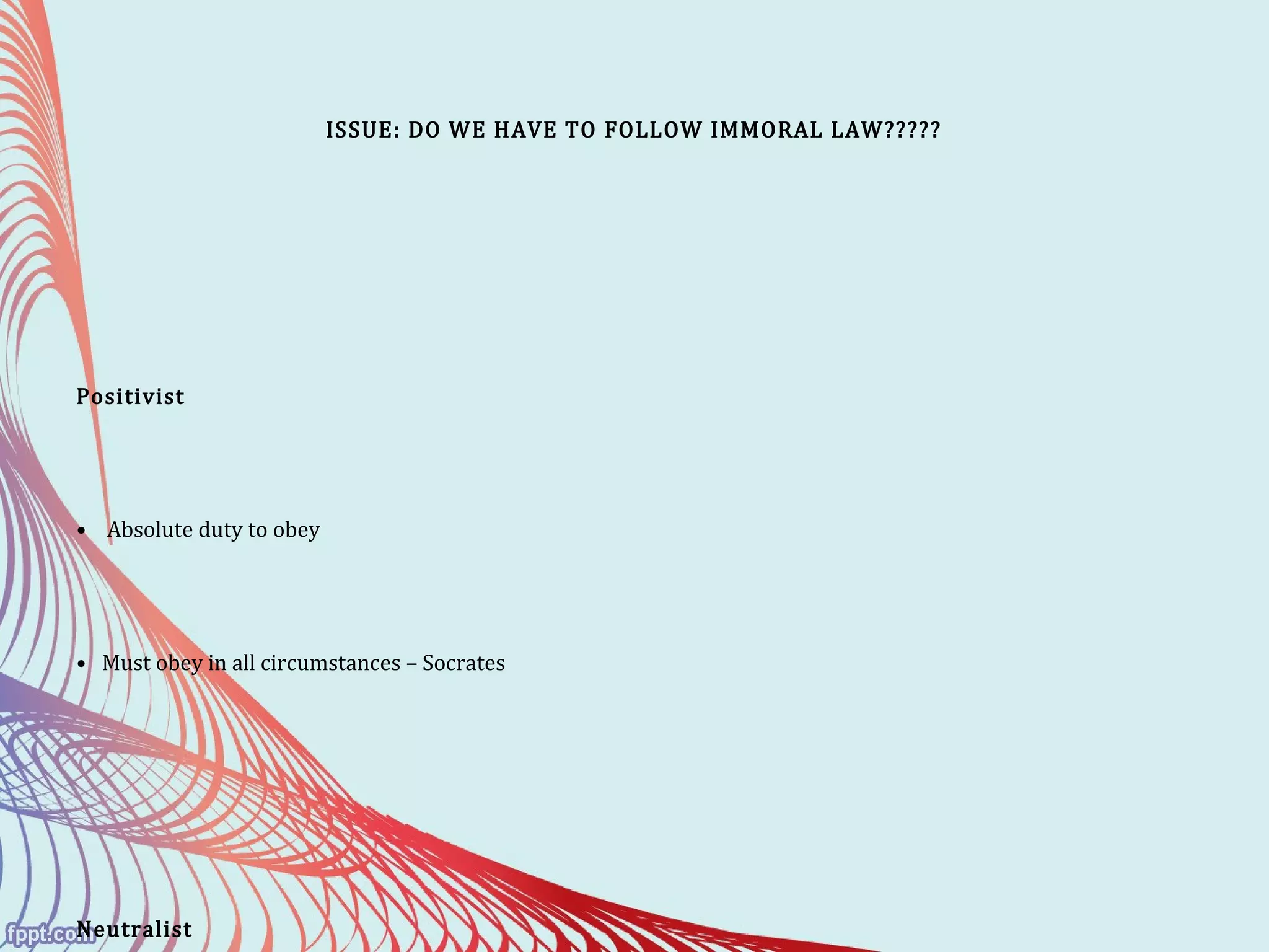 3) law and morality | PPT