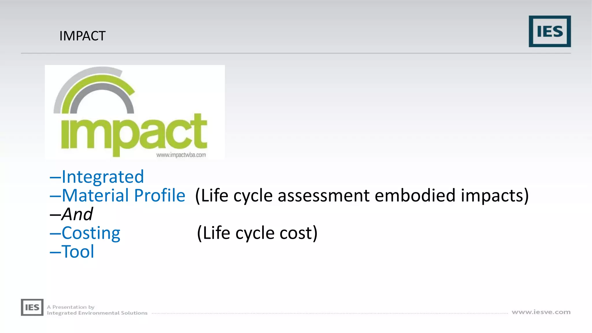 IMPACT & Life Cycle Assessment | PDF