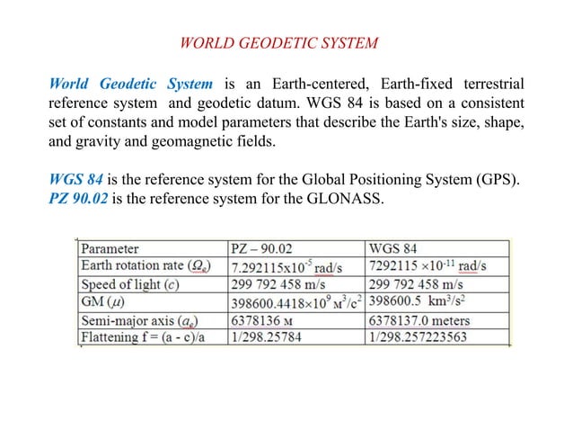 Coordinate systems (Lecture 3) | PPTX
