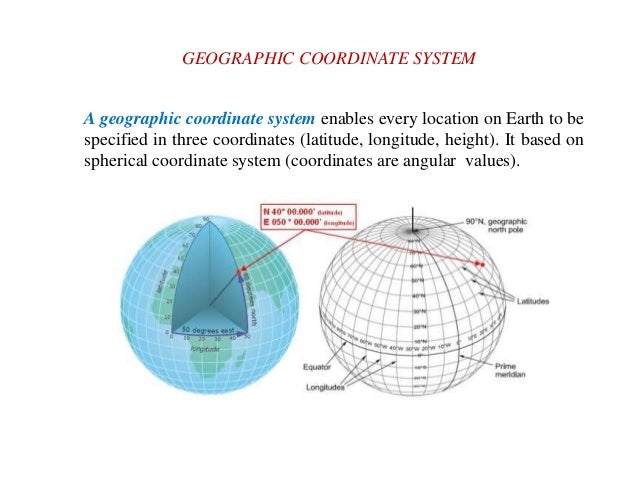Coordinate systems (Lecture 3)